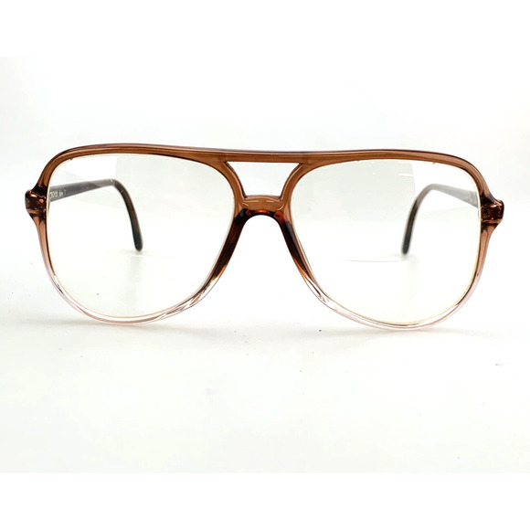 Luxottica Accessories Vintage Luxottica Eyeglass Frames Only Mod Plume Taupe Aviator Made In
